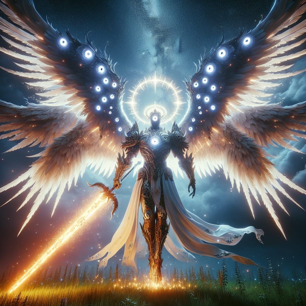Angelic rendition (guardian) - AI Generated Artwork - NightCafe Creator