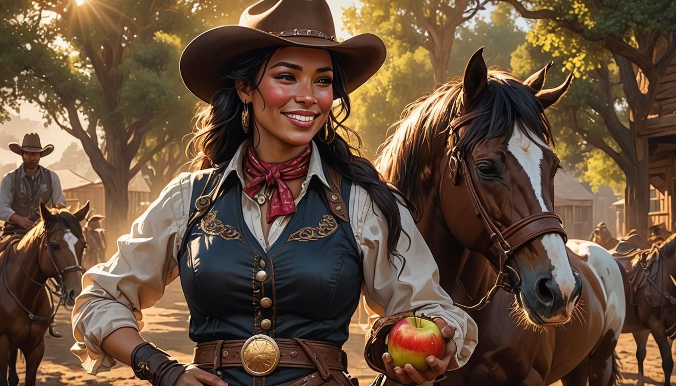 An apple for Dusty - AI Generated Artwork - NightCafe Creator