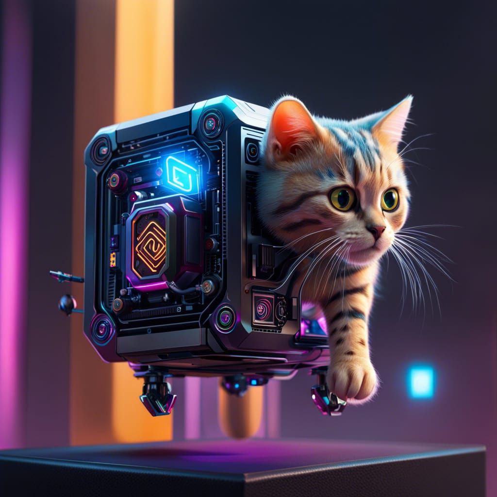 Cyber box - AI Generated Artwork - NightCafe Creator