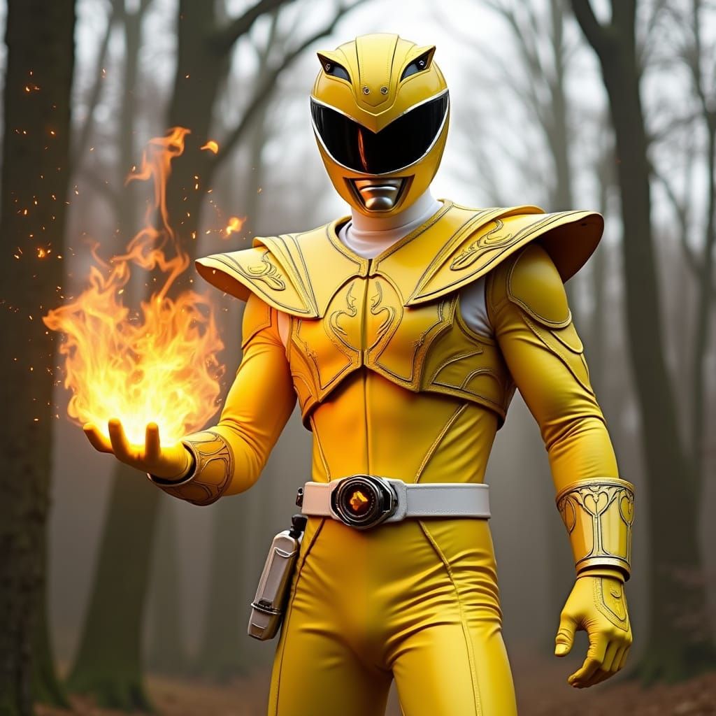 Yellow Power Ranger spirit of the Parakite