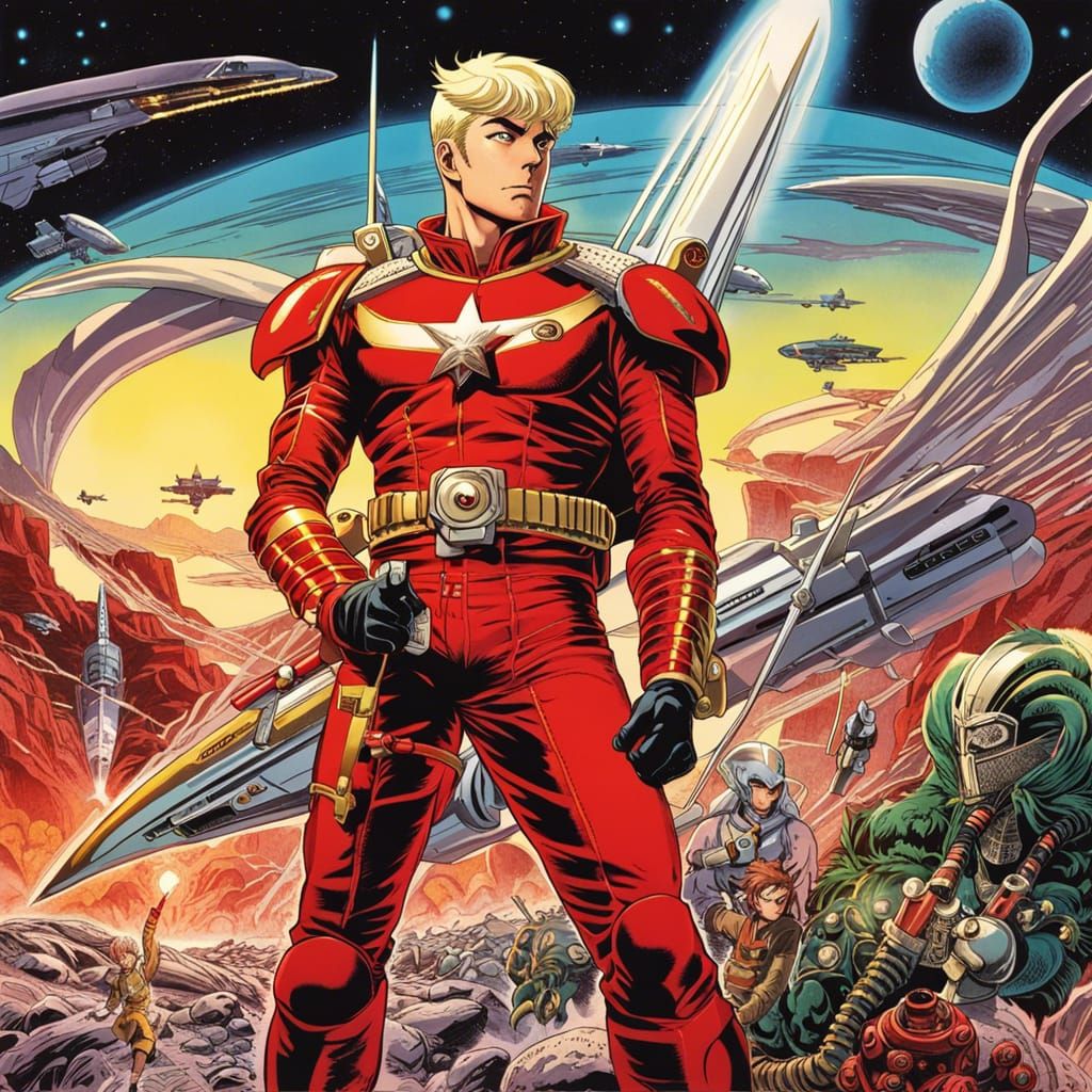 Manga Flash Gordon - AI Generated Artwork - NightCafe Creator