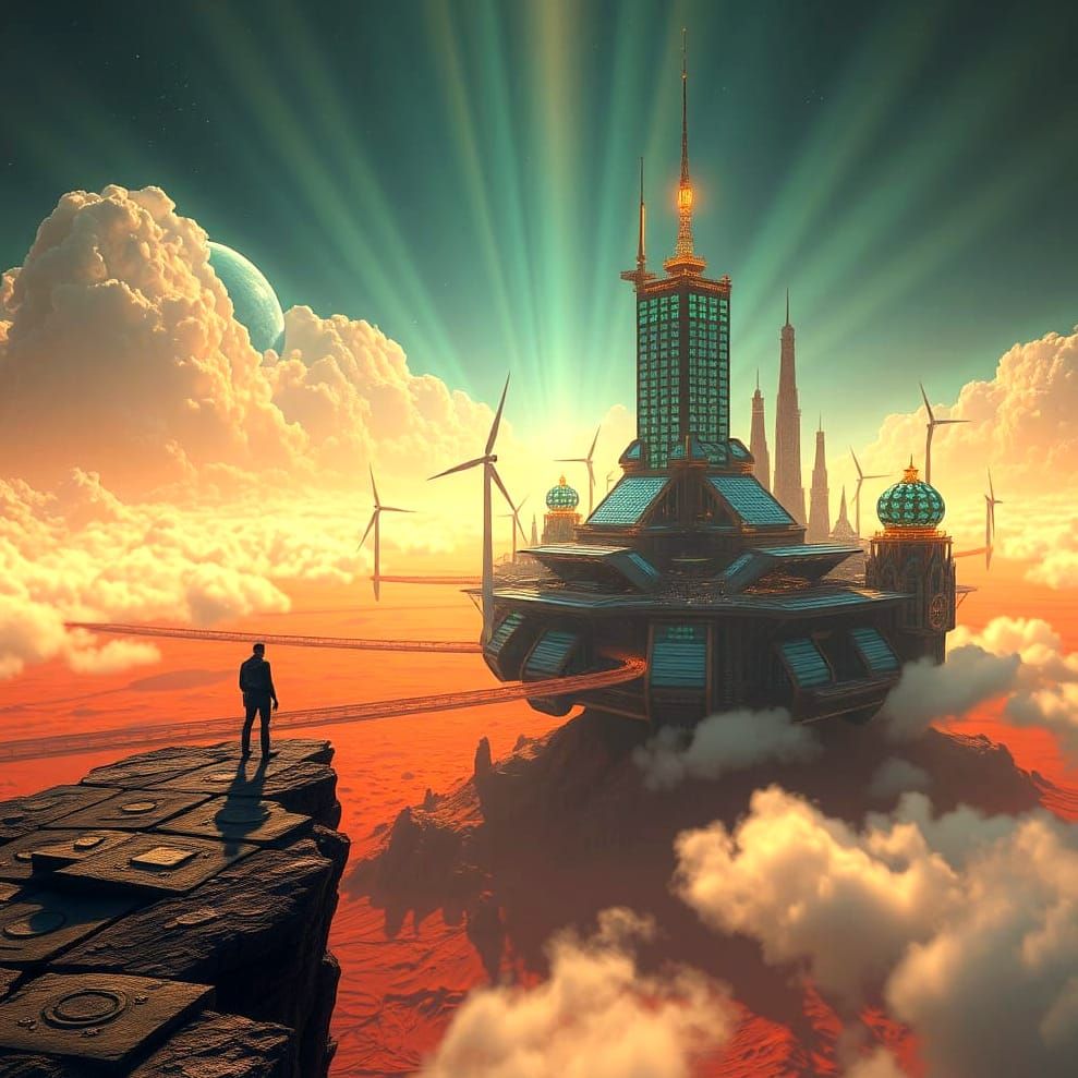 Solarpunk Utopia: Solar Platform Megacity v2