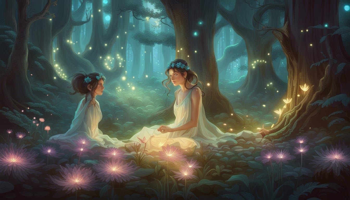 Fireflies - AI Generated Artwork - NightCafe Creator