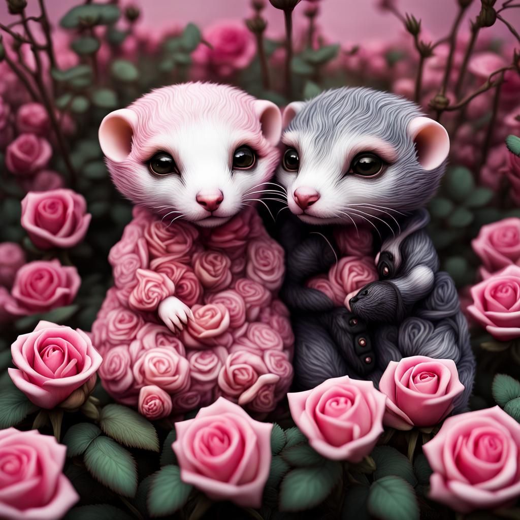 Ferrets - AI Generated Artwork - NightCafe Creator