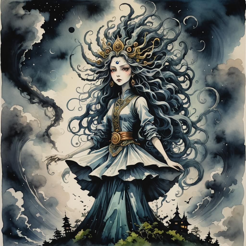 Whimsical (AIRY:3) Tokyo Anunnaki deity (TORNADO:3)-(WITCH:13), / Cel ...