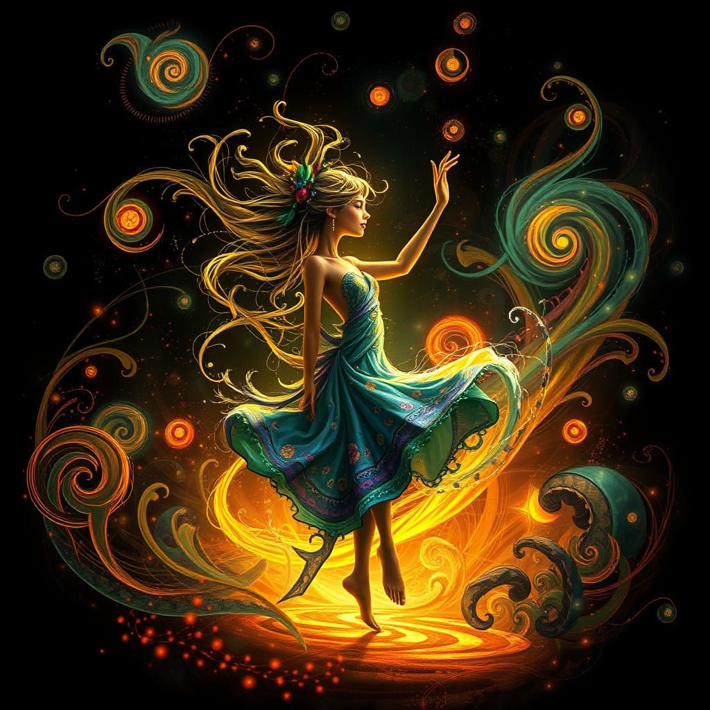 dancin' fool - Whimsical Dancer in a Dreamlike Realm