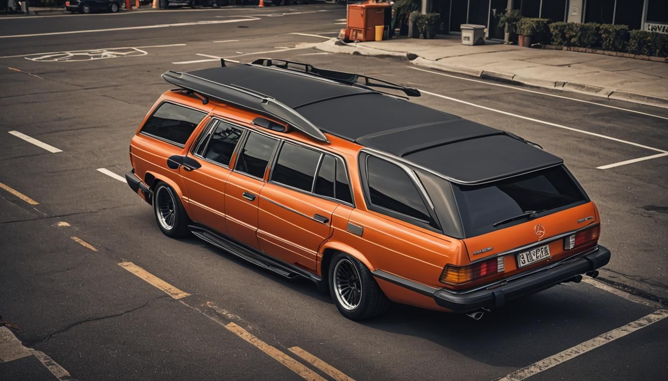 80's Custom made Mercedes-Benz AMG Luxurious Futuristic station wagon ...