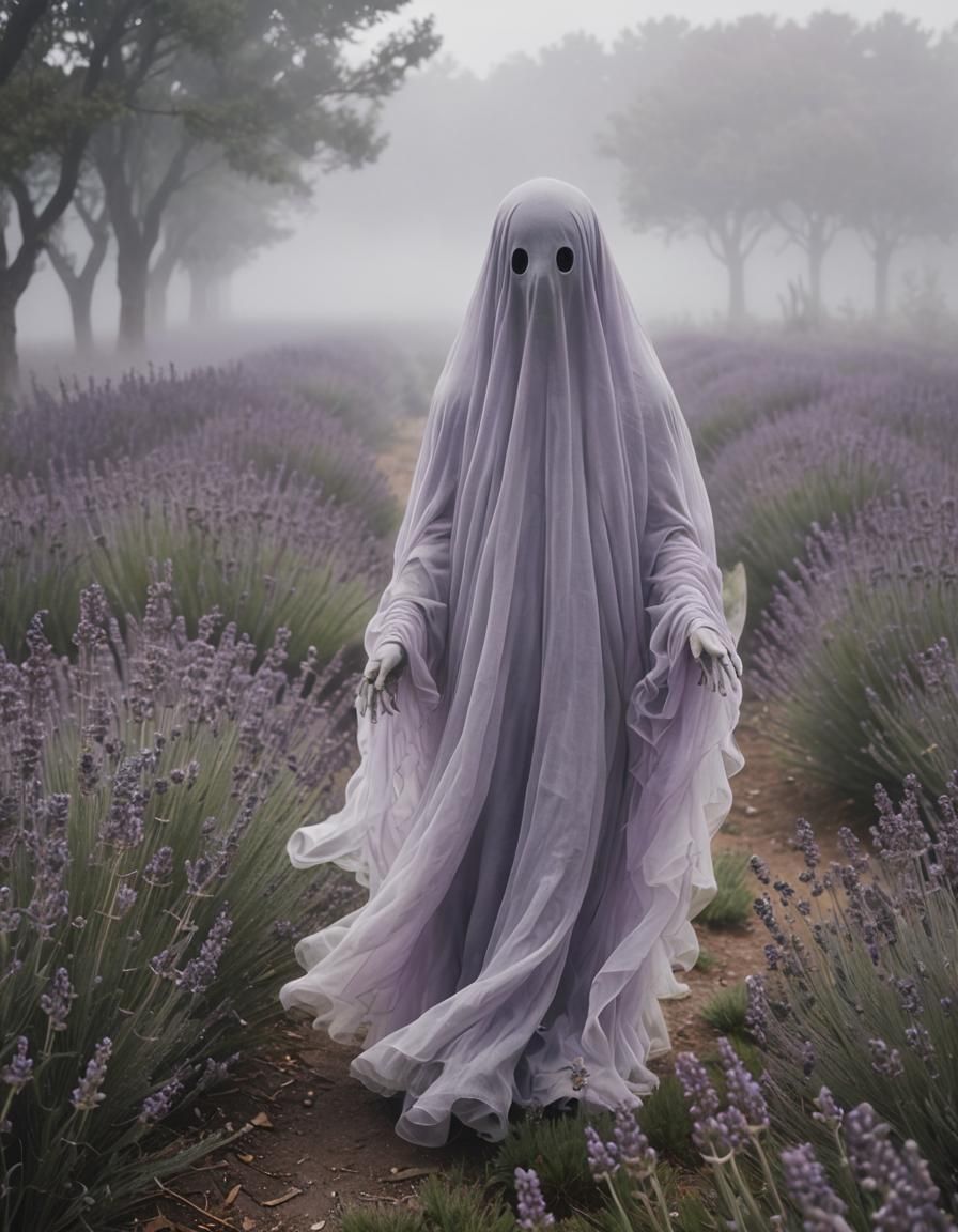 The lavender ghost - AI Generated Artwork - NightCafe Creator