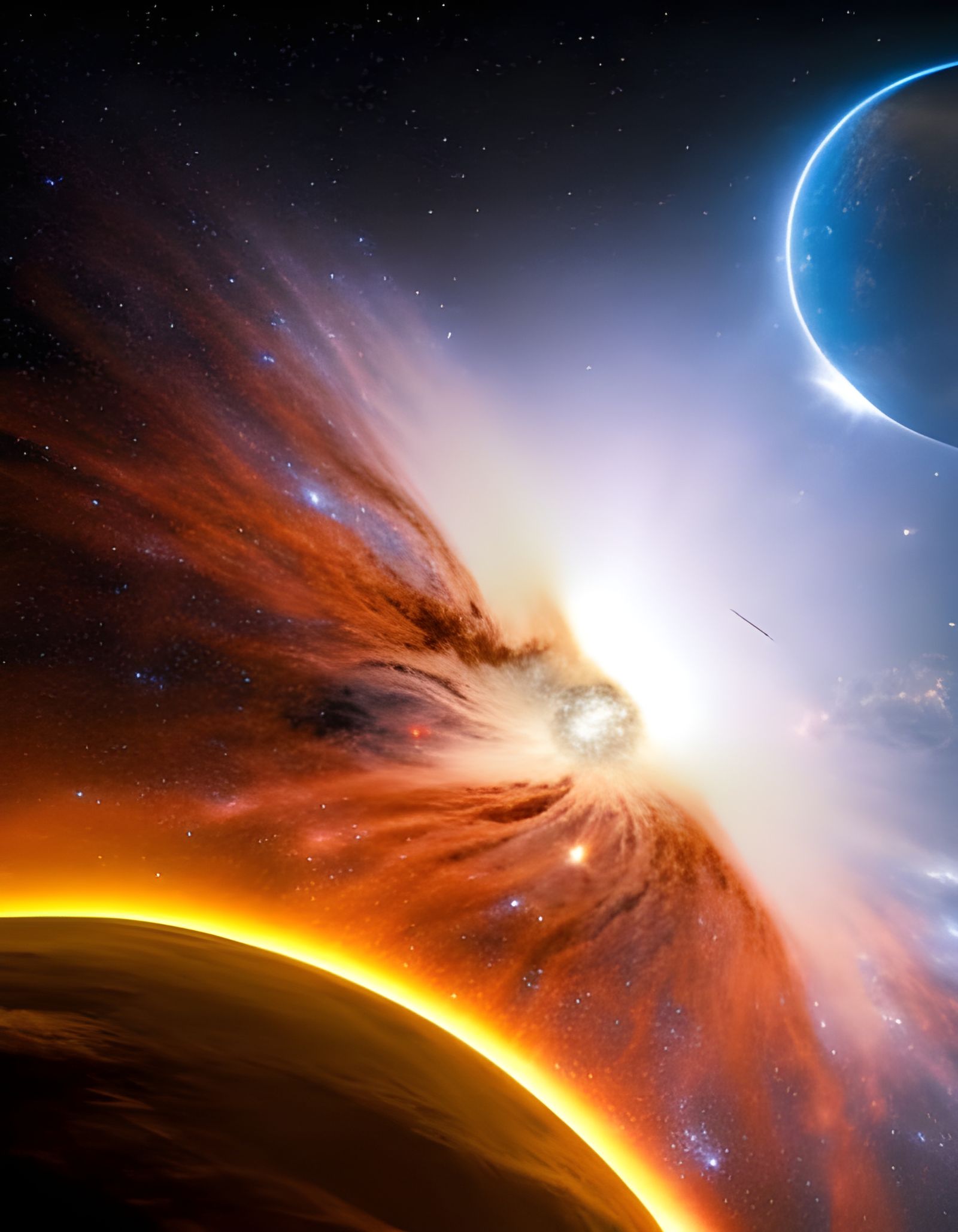 Galactic Yin Yang - AI Generated Artwork - NightCafe Creator