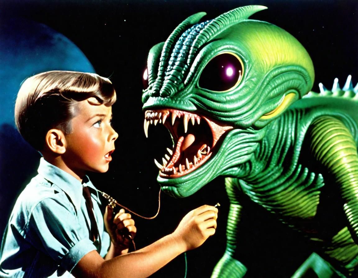 1950s color creature - AI Generated Artwork - NightCafe Creator