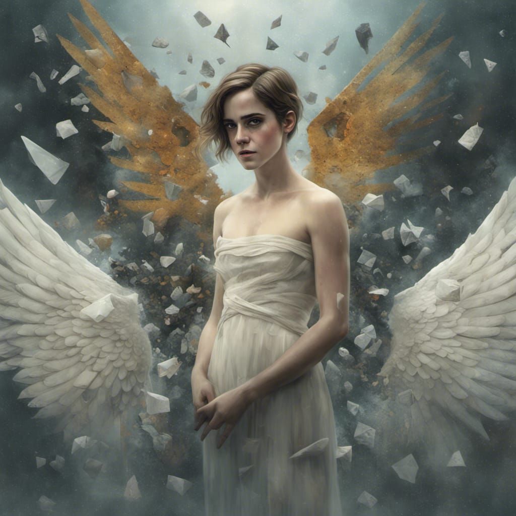 Fractured Angel Series - AI Generated Artwork - NightCafe Creator