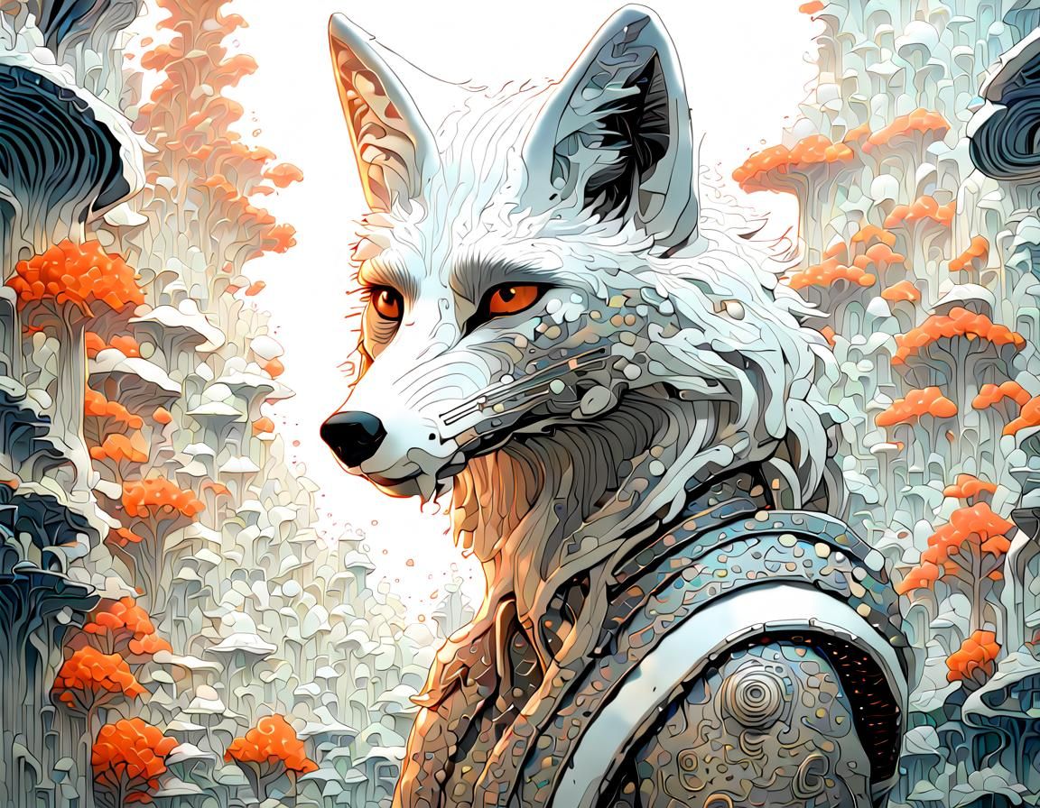Silver Fox - AI Generated Artwork - NightCafe Creator