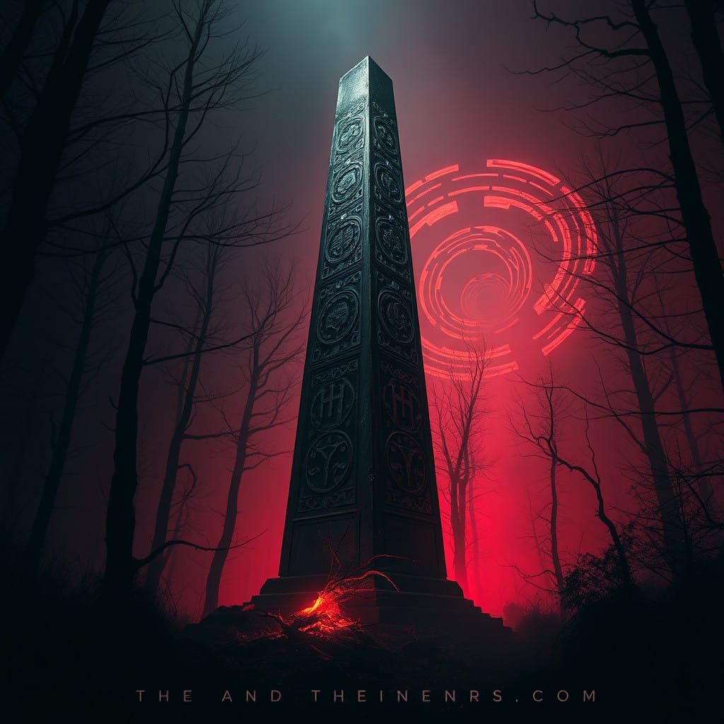 A surreal, nightmarish alien obelisk 12