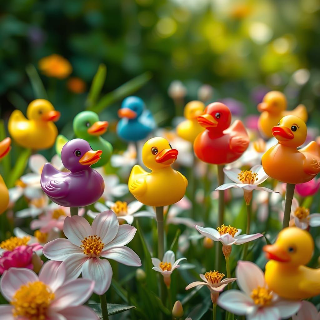 Rubber Duck Flower Garden - Rubber Duck Flower Garden