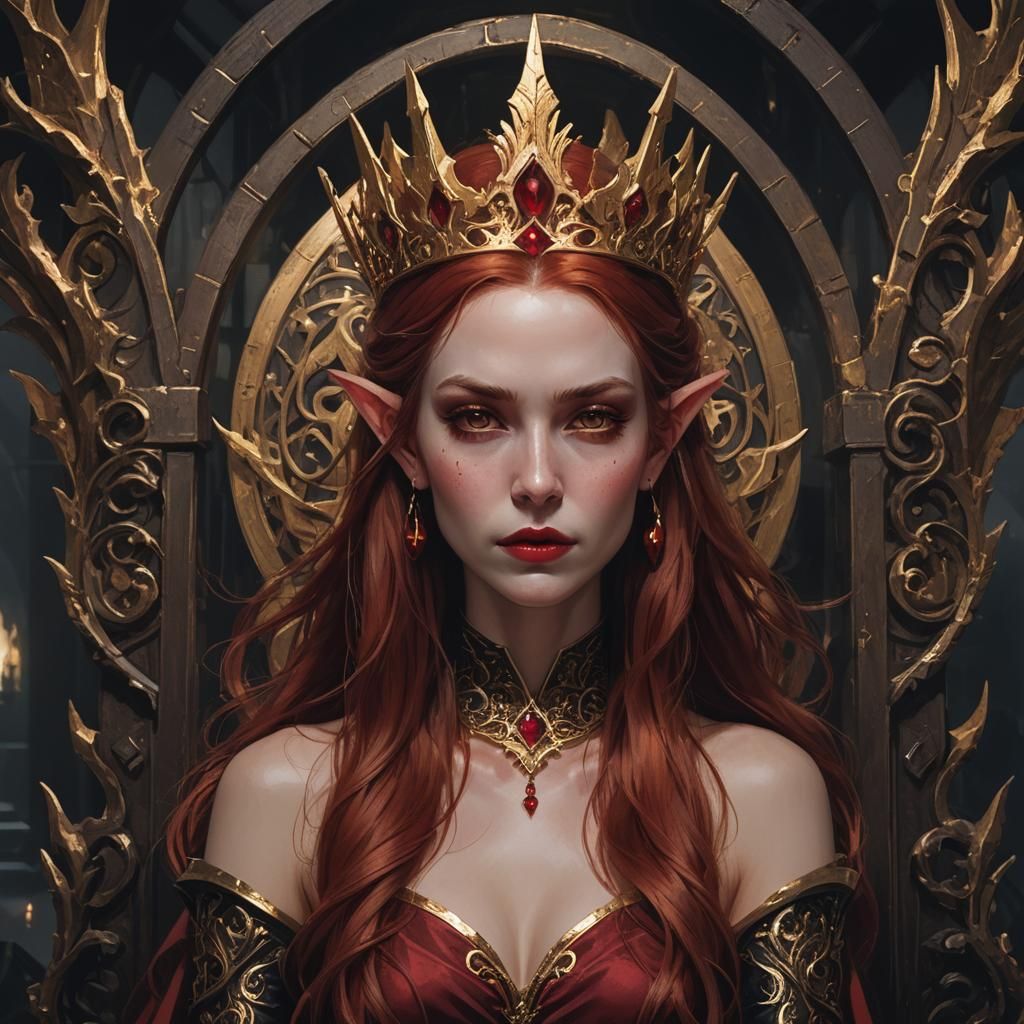 Portrait of Amarantha from ACOTAR - AI Generated Artwork - NightCafe Creator