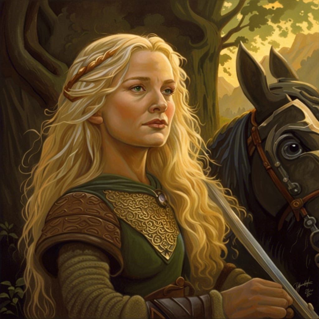 Eowyn of Rohan - AI Generated Artwork - NightCafe Creator