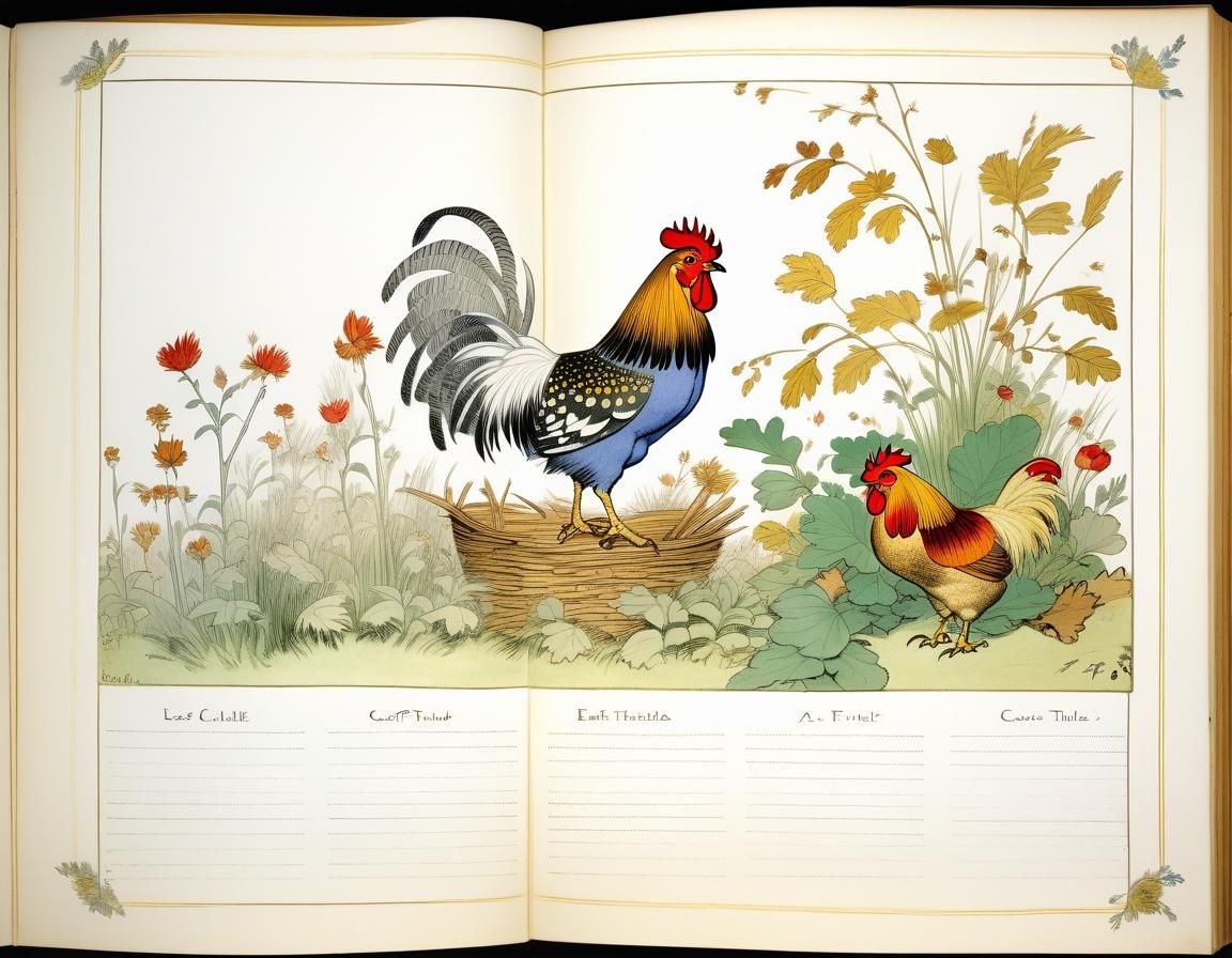 leaf from a children's book of based on the a fairy tale about the ...