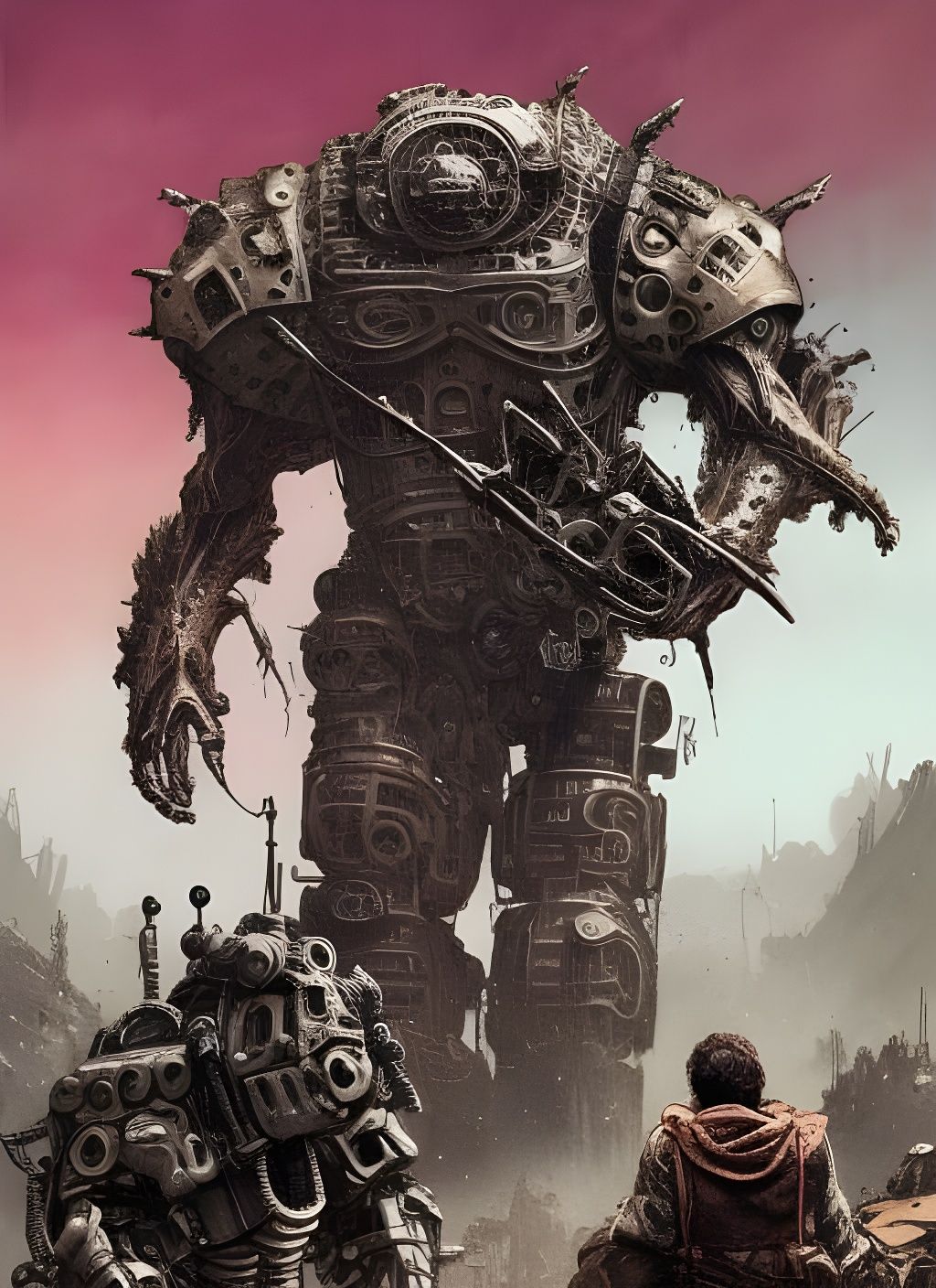 Mech Attack - AI Generated Artwork - NightCafe Creator