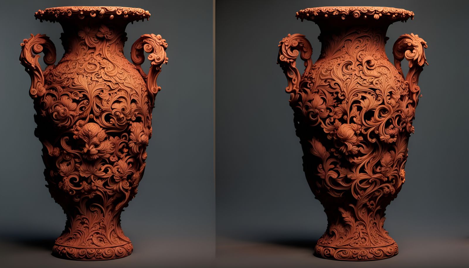 A 16th century flower vase. Horror, Halloween, scary. Intricately ...