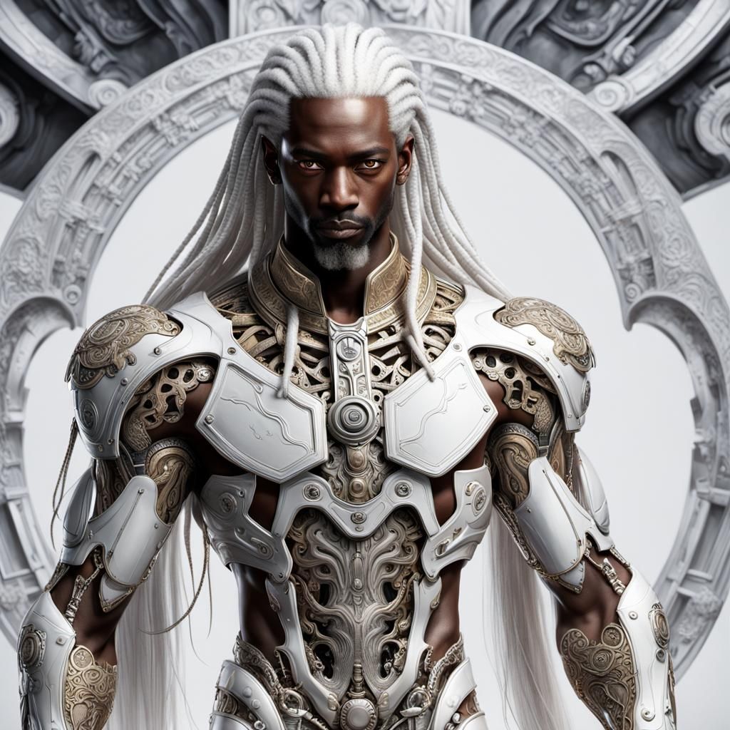 handsome biomechanical Nubian man - AI Generated Artwork - NightCafe ...