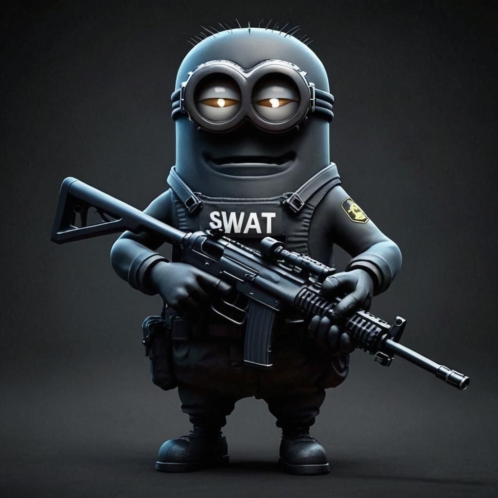 Minion SWAT Team - AI Generated Artwork - NightCafe Creator