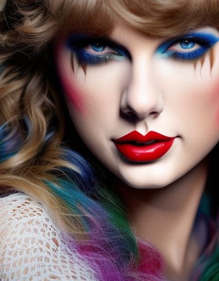 Taylor Swift as a Clown - AI Generated Artwork - NightCafe Creator