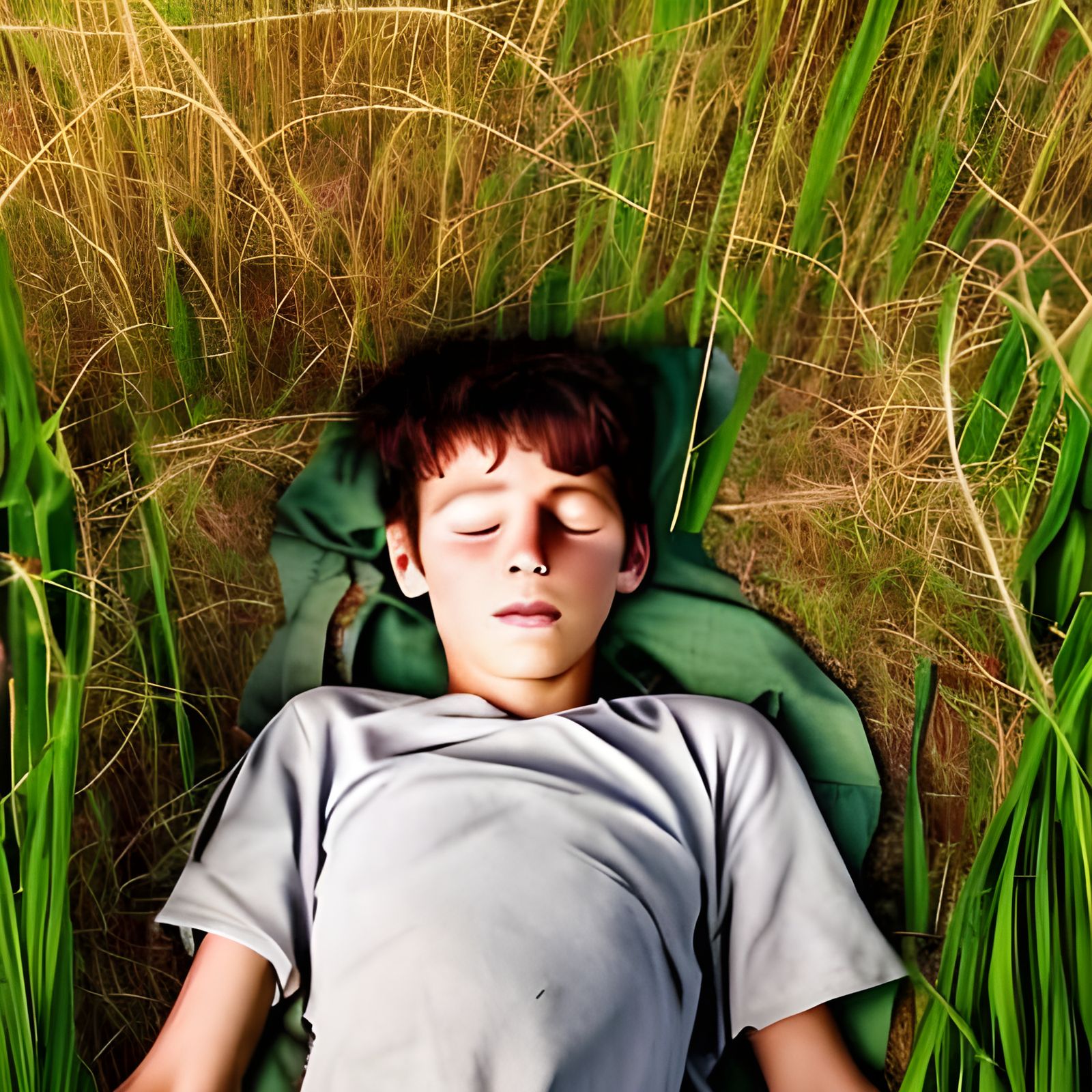 Boy Sleeping - AI Generated Artwork - NightCafe Creator