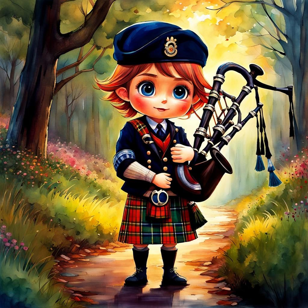 Chibi Caledonian - AI Generated Artwork - NightCafe Creator