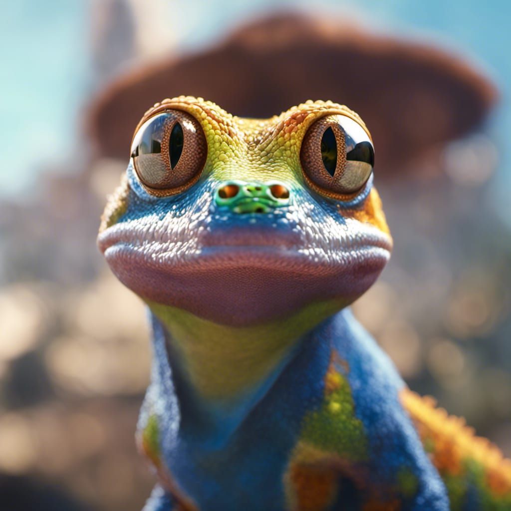 Portrait of Gecko from GEICO - AI Generated Artwork - NightCafe Creator