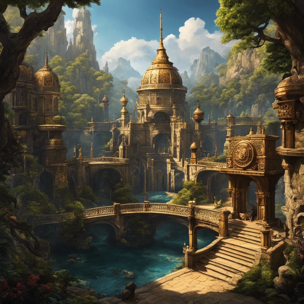 The Hidden Kingdom - AI Generated Artwork - NightCafe Creator