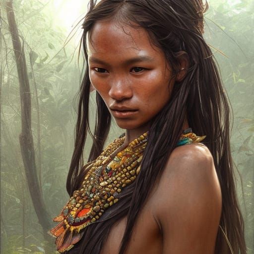 Women Of The World North Sentinel Island Ai Generated Artwork
