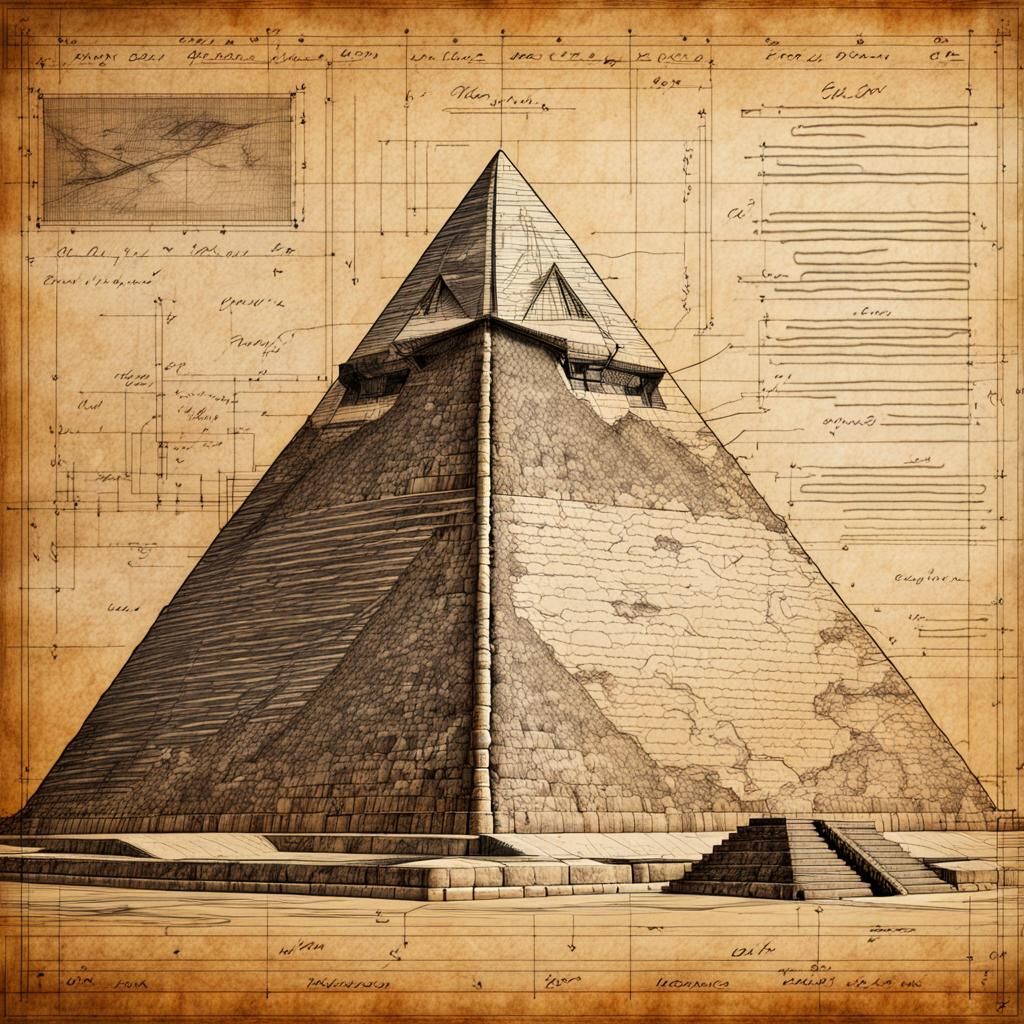 Pyramid - architec'st notes Part 1 - AI Generated Artwork - NightCafe ...