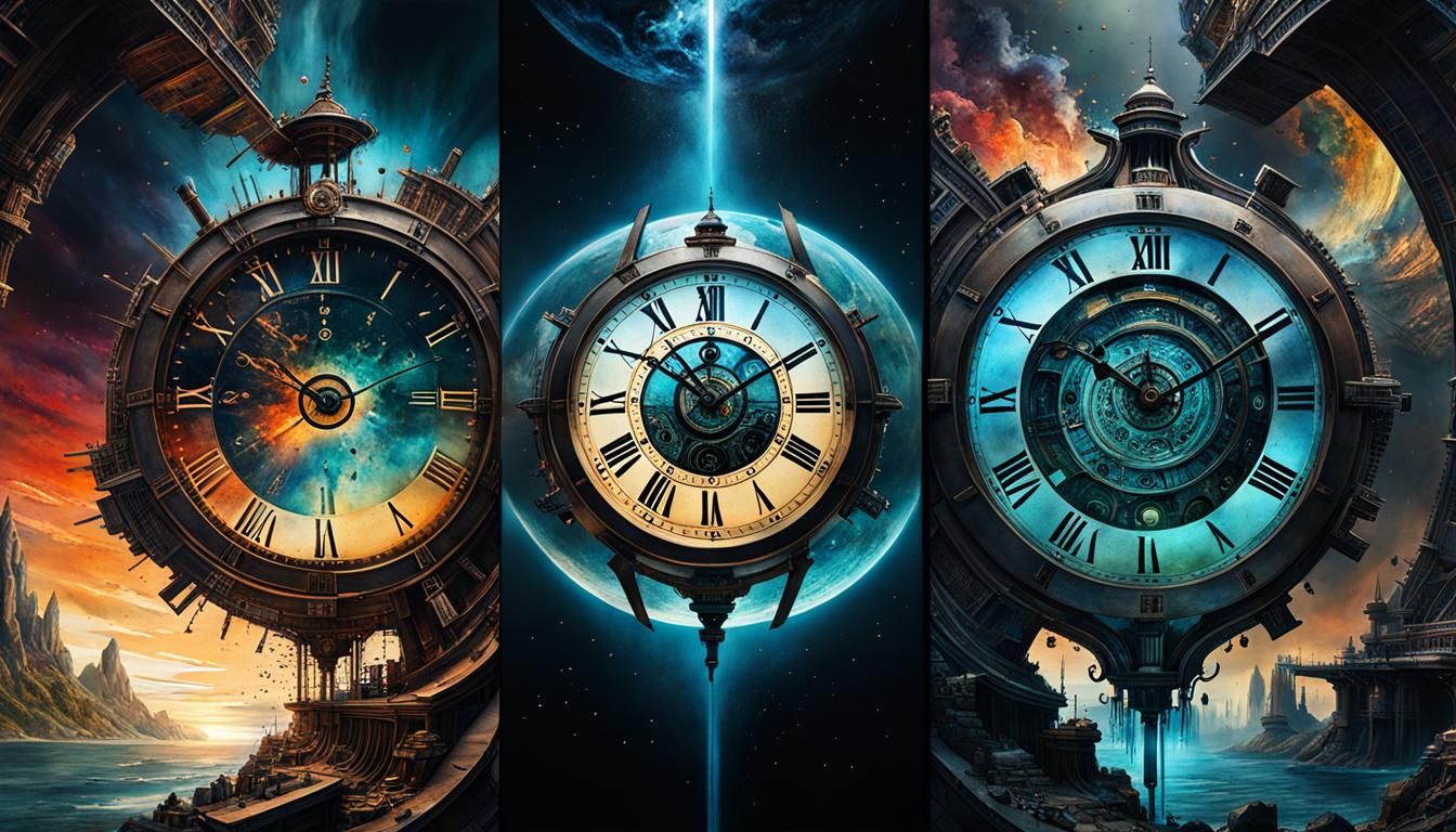 The Beauty of Time - Past, Present, Future - AI Generated Artwork ...