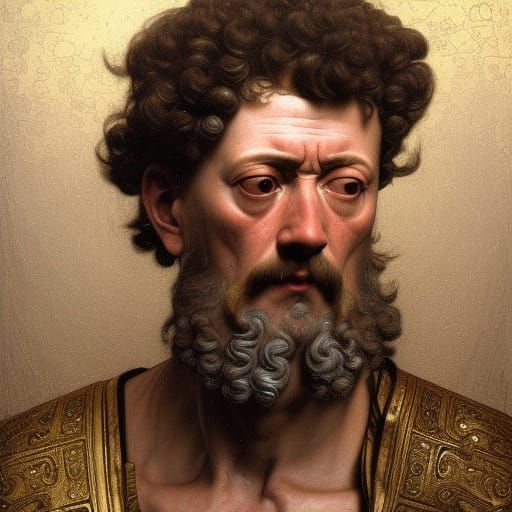 On Meeting Marcus Aurelius - AI Generated Artwork - NightCafe Creator