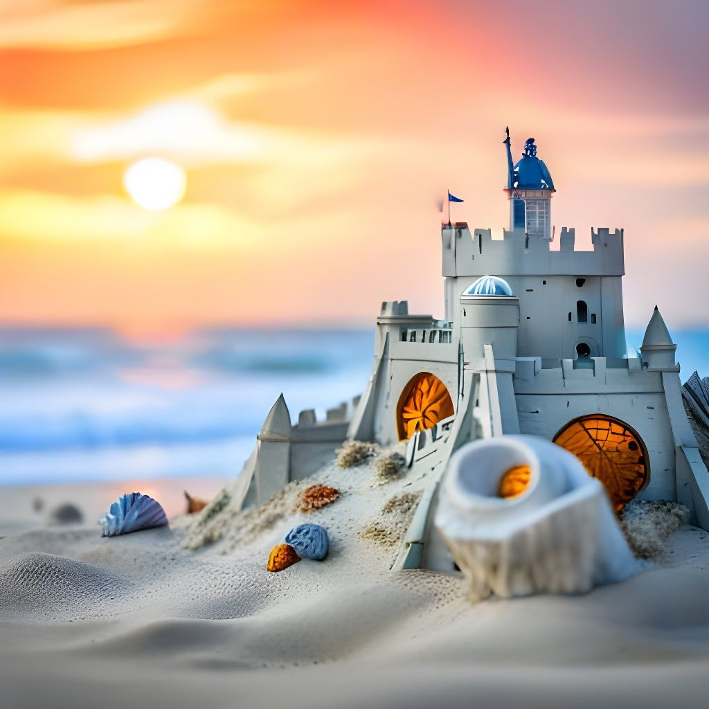 Epic Sand Castle - AI Generated Artwork - NightCafe Creator