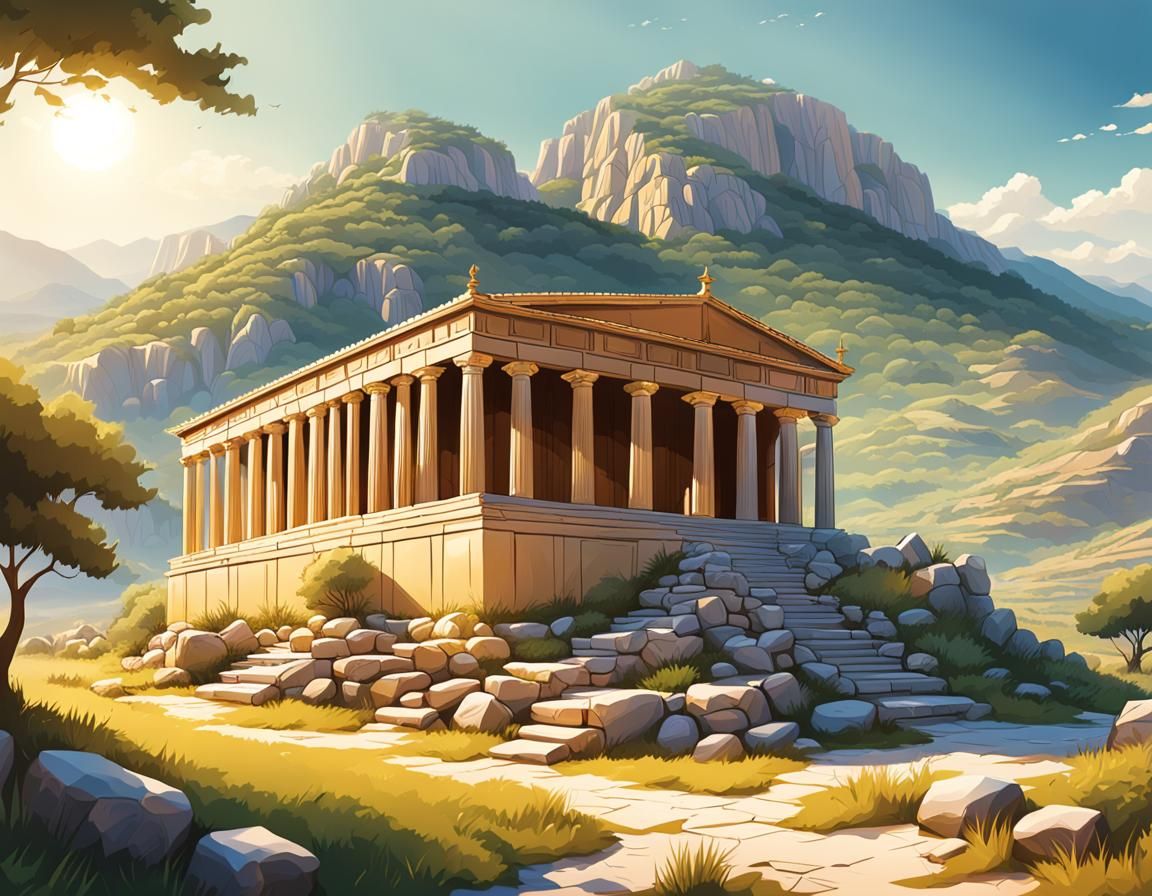 Temple of truth in Crete / etheric spiritual retreat - AI Generated ...