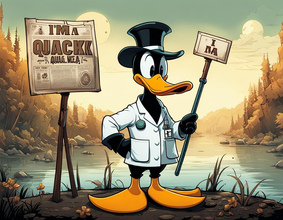 Doctor Daffy Duck . . . Is a Quack - AI Generated Artwork - NightCafe ...