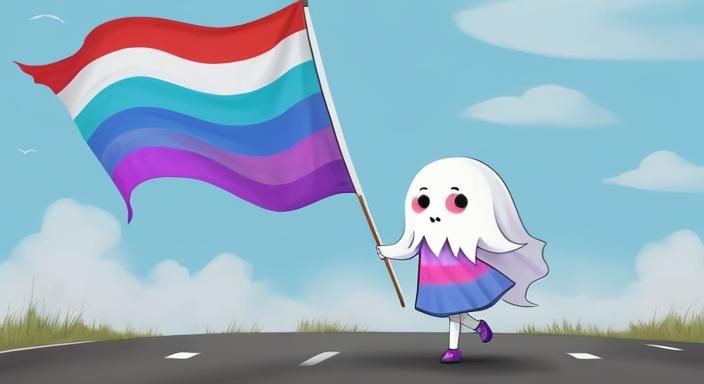 Ghostgender Flag? - AI Generated Artwork - NightCafe Creator