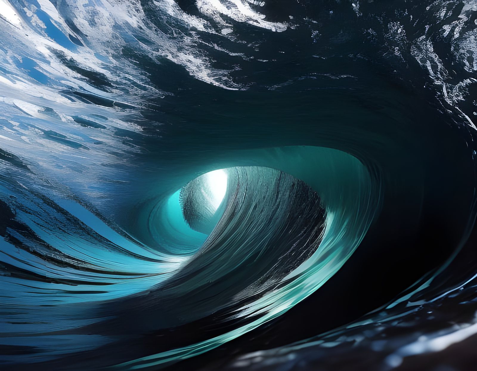 Wave portal - AI Generated Artwork - NightCafe Creator