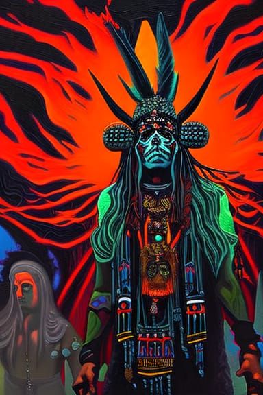 The Shaman Dreamwalk - AI Generated Artwork - NightCafe Creator