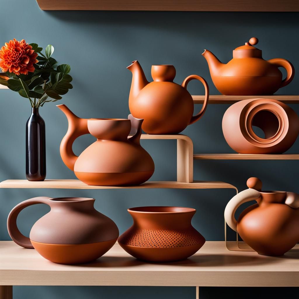 Generate bizarre, whimsical, or utterly unconventional ceramic ...