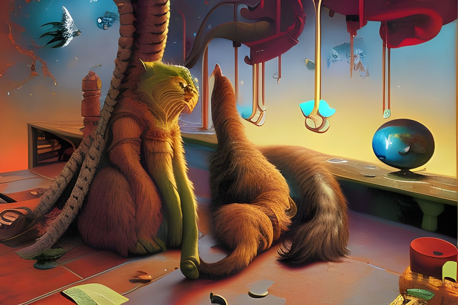 Alien Cat - AI Generated Artwork - NightCafe Creator