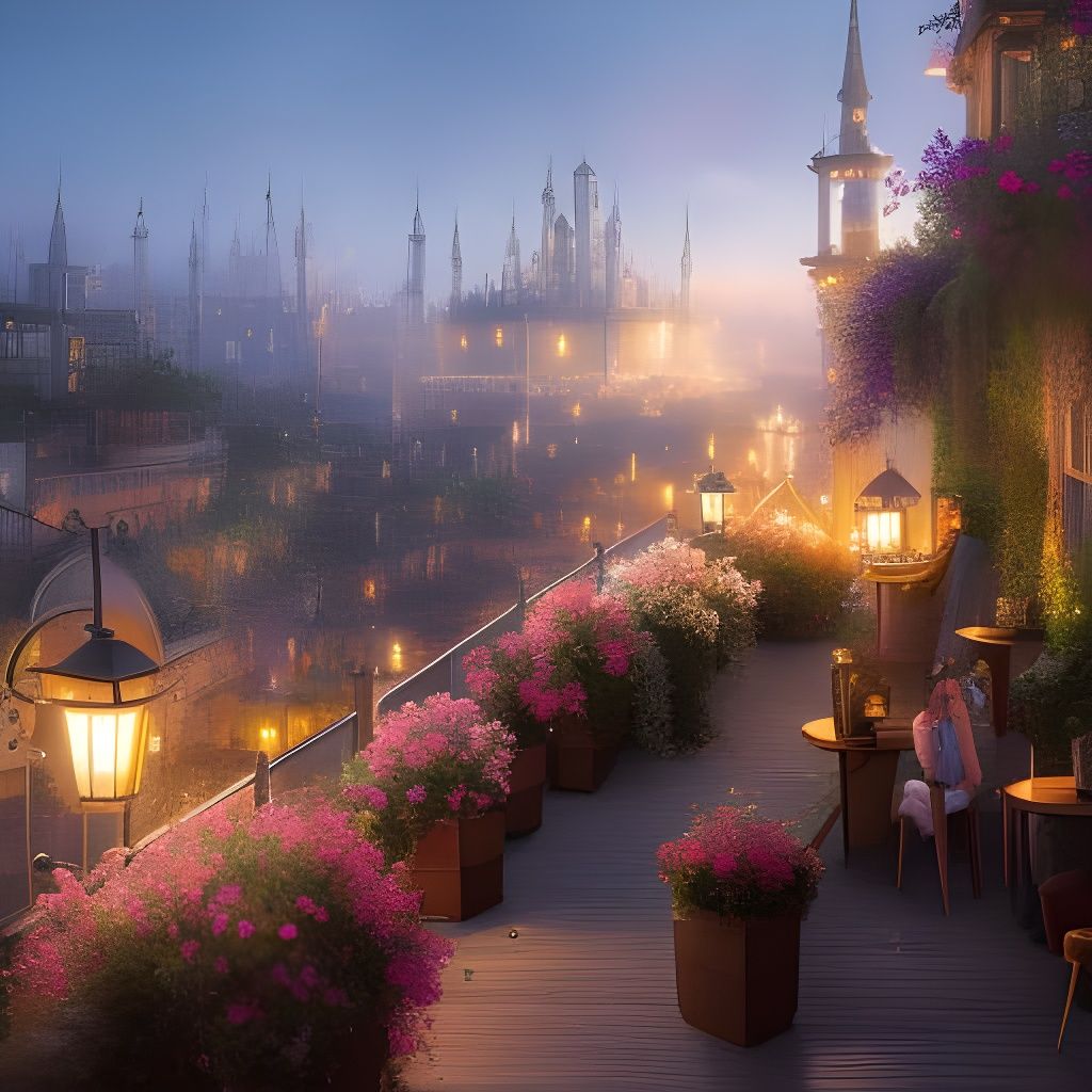 Tower cafe - AI Generated Artwork - NightCafe Creator