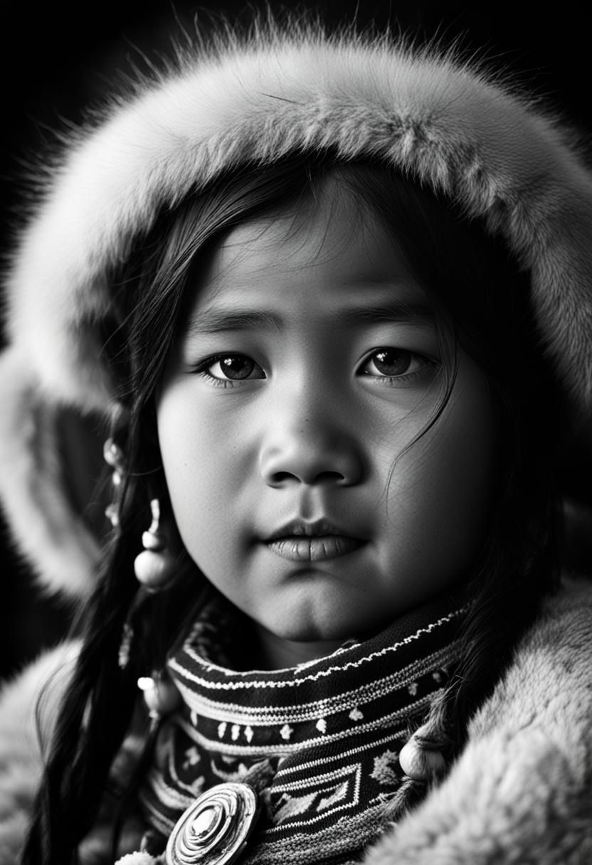 Inuit girl - AI Generated Artwork - NightCafe Creator