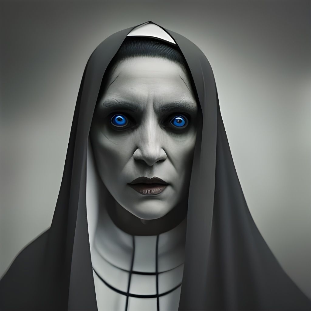 Scary Nun - AI Generated Artwork - NightCafe Creator