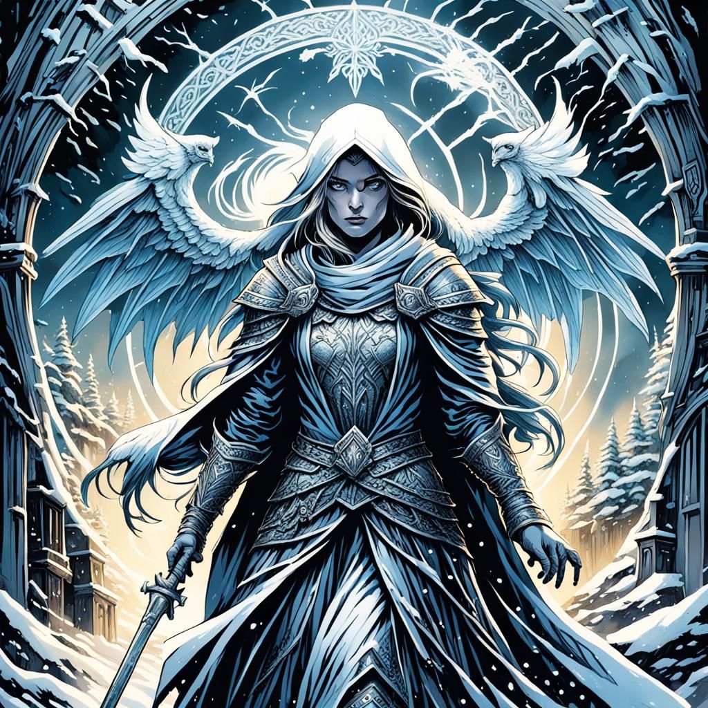 Snow Angel - AI Generated Artwork - NightCafe Creator