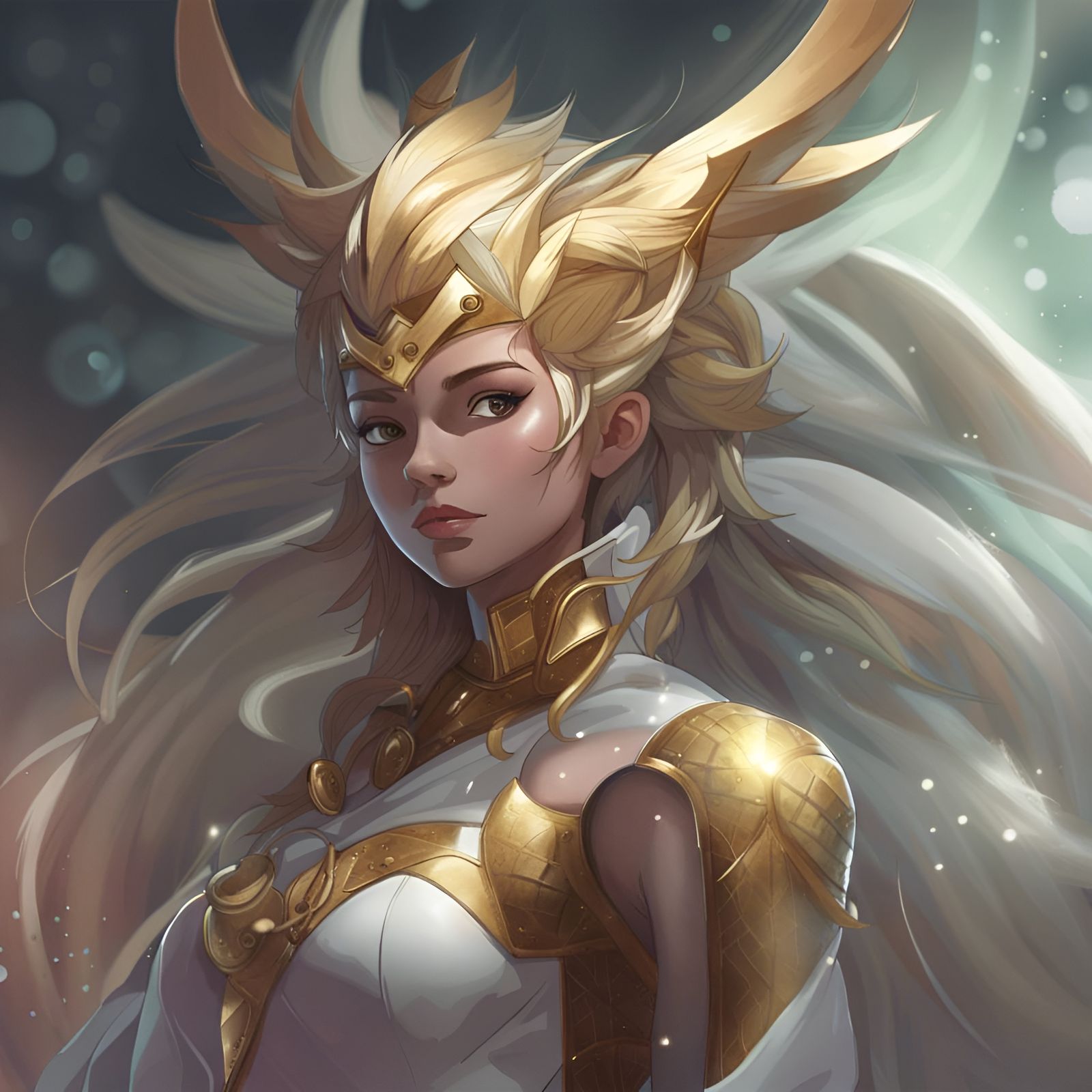 Blonde female warrior pt 3 - AI Generated Artwork - NightCafe Creator