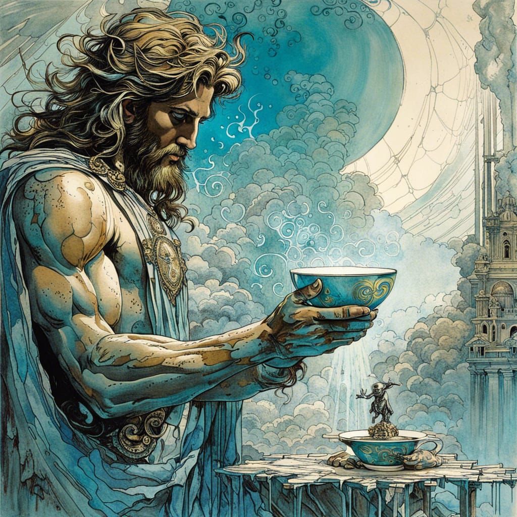 Christ & Apollo I - AI Generated Artwork - NightCafe Creator