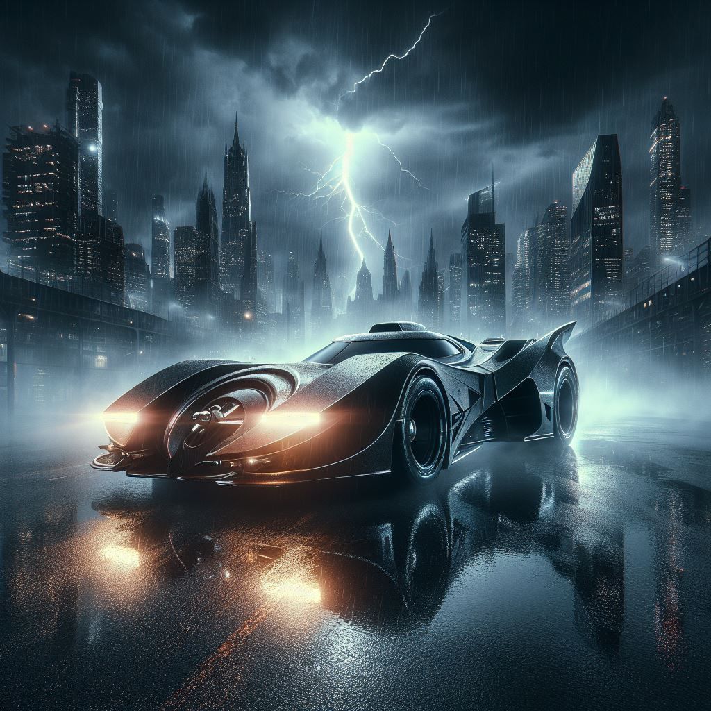 Batmobile and Catwoman - AI Generated Artwork - NightCafe Creator