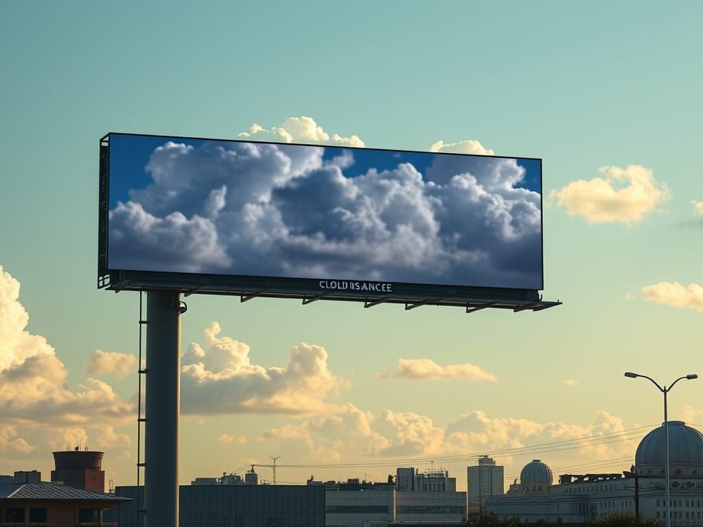 HAHA--THE STUNNING BILLBOARDS OF CLOUD INSURANCE